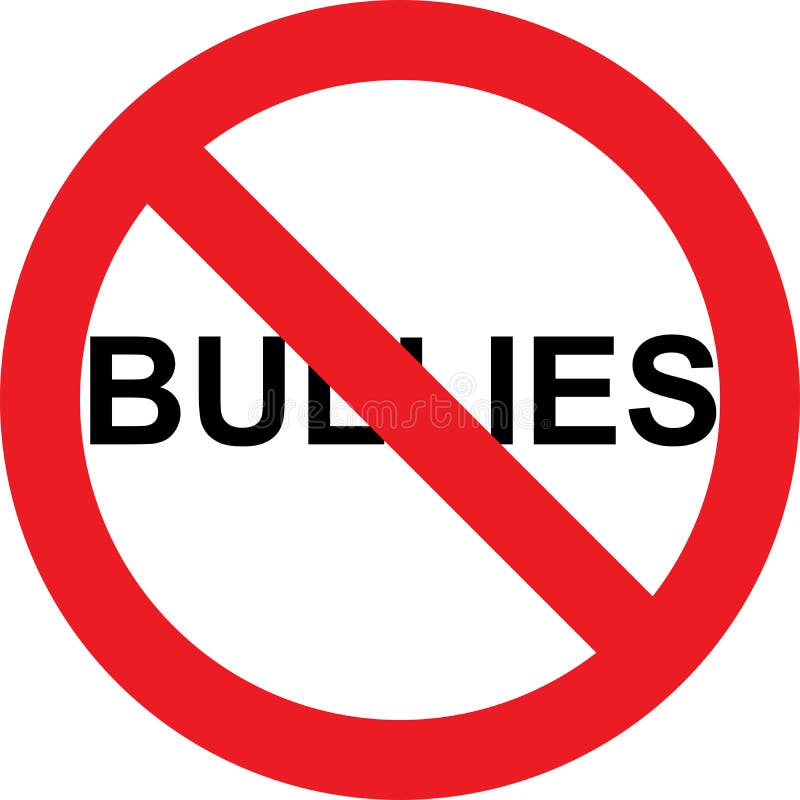 No bullying sign stock illustration. Illustration of halt - 24153954