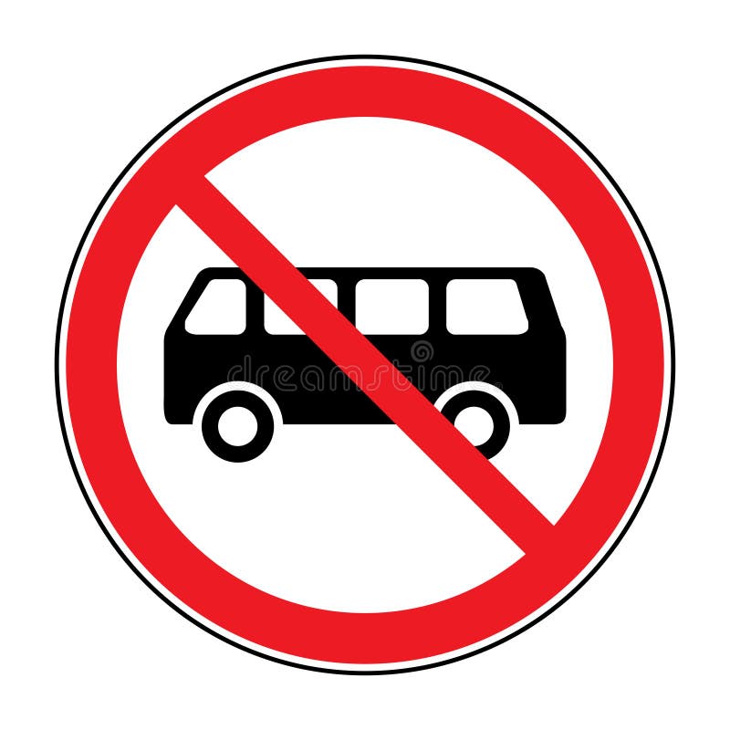 No Buses Allowed Stock Illustrations – 8 No Buses Allowed Stock ...