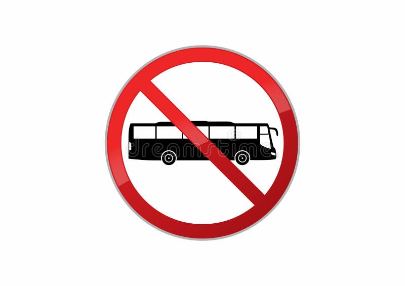 No Buses Allowed Stock Illustrations – 8 No Buses Allowed Stock ...