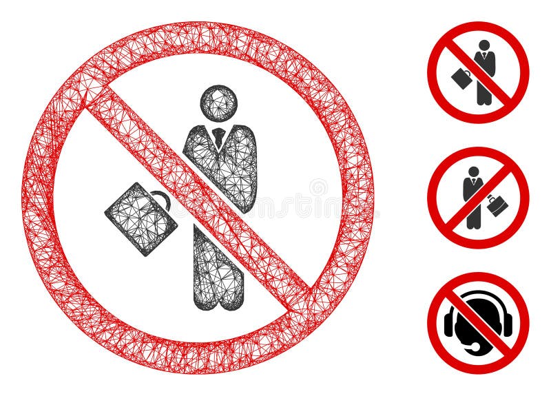 No Businessman Polygonal Web Vector Mesh Illustration Stock ... No Businessman Polygonal Web Vector Mesh Illustration Stock ...