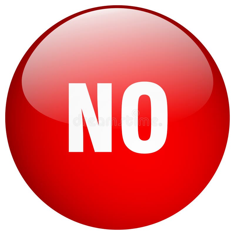 No Button stock vector. Illustration of reject, close - 2240945