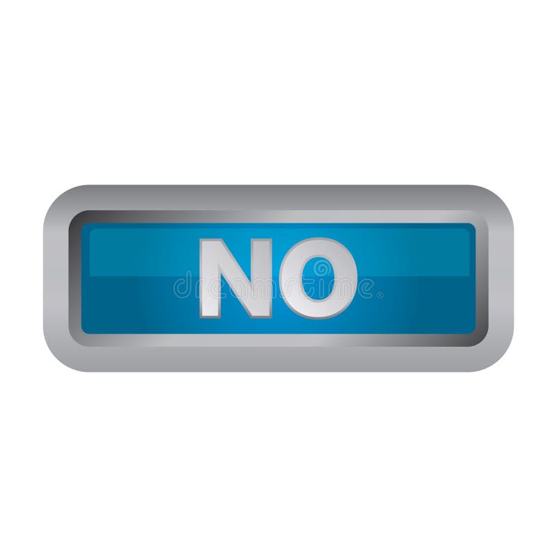 No Button. Vector Illustration Decorative Design Stock Vector ...