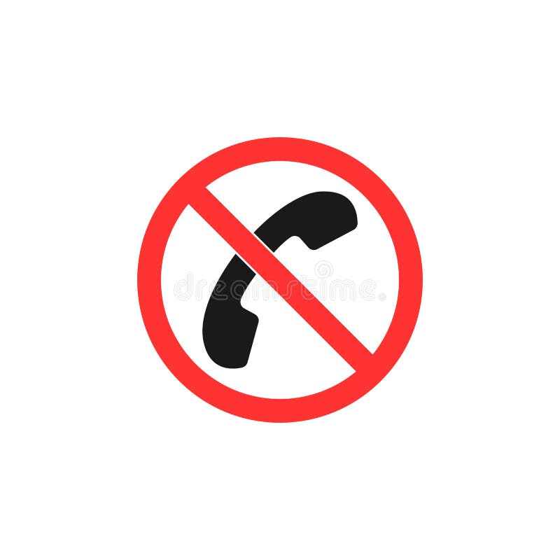 Phone Icon, Sign. Handset. Vector Illustration. Flat Design. Black ...