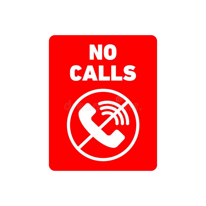 No call sign stock vector. Illustration of circle, silhouette - 337649348