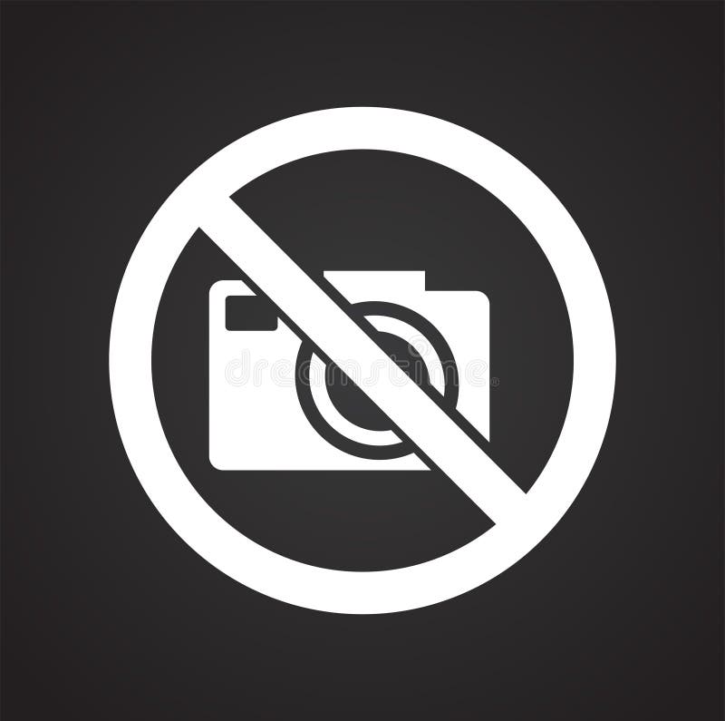 No Camera Allowed Sign on White Background for Graphic and Web Design ...