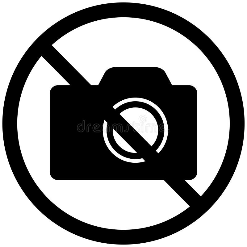 No cameras allowed sign stock vector. Illustration of graphic - 280263283