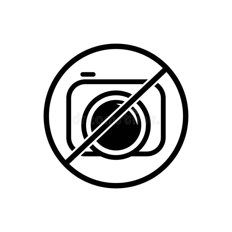 No Camera Icon, Vector Illustration. Flat Design Style Stock Vector ...
