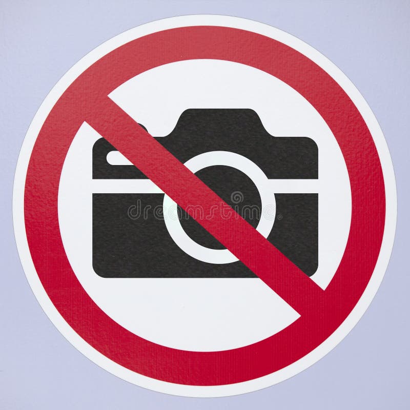No camera sign stock photo. Image of sign, white, composition - 275106622