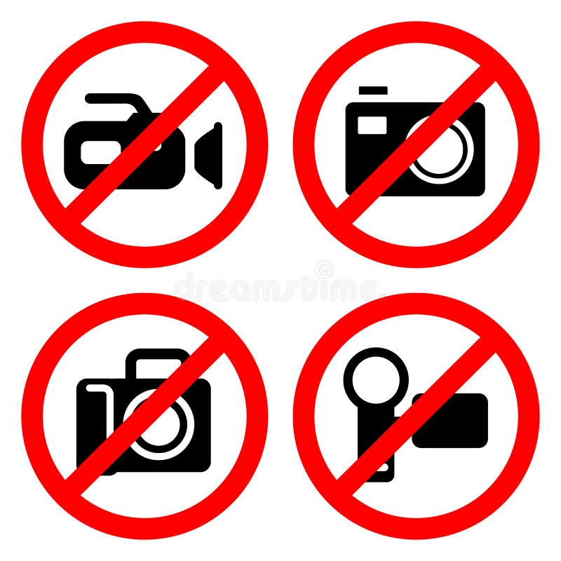 No Camera Sign Great for Any Use. Vector EPS10 Stock Vector ...