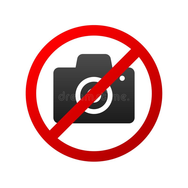 No Video Recording Sign. No Camera. Vector Illustration. Stock Vector ...