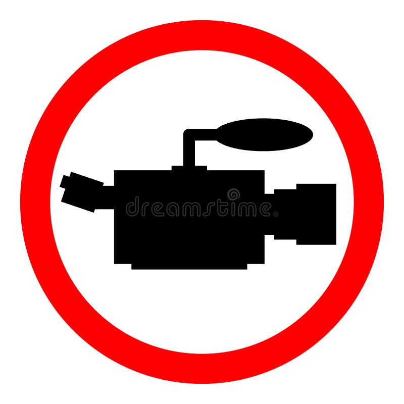 No camera sign stock illustration. Illustration of icon - 165125696