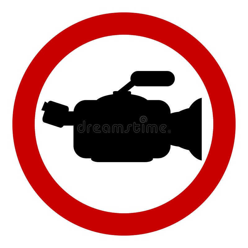 No camera sign stock illustration. Illustration of icon - 165125696