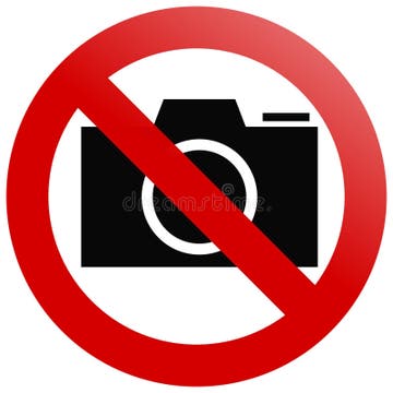 No Photo Taking Sign Stock Illustrations – 201 No Photo Taking Sign ...