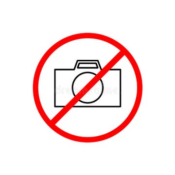 No Photo Taking Sign Stock Illustrations – 201 No Photo Taking Sign ...