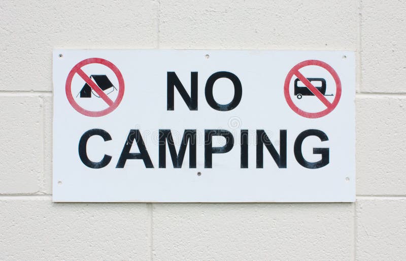 No Caravan Sign stock image. Image of motorhome, wohnmobil - 20138035