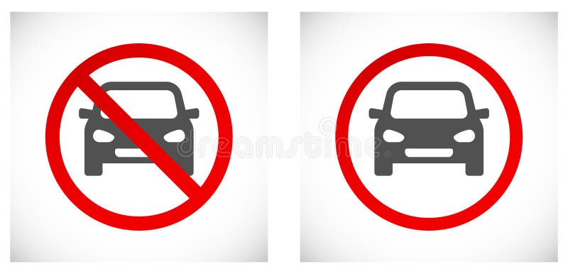 No car sign stock vector. Illustration of safety, protection - 200537057