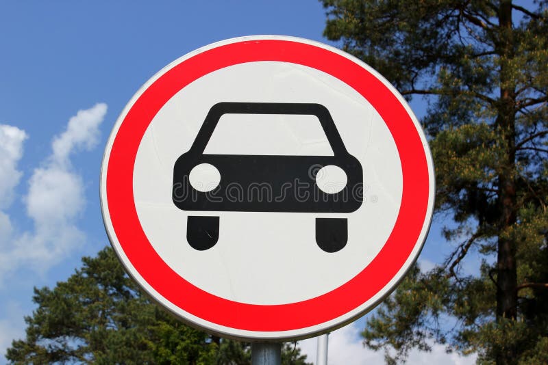 No cars sign stock image. Image of road, ruler, traffic - 31122561