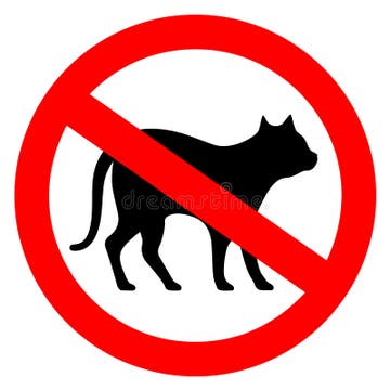 No Cats Sign Stock Illustrations – 119 No Cats Sign Stock Illustrations ...