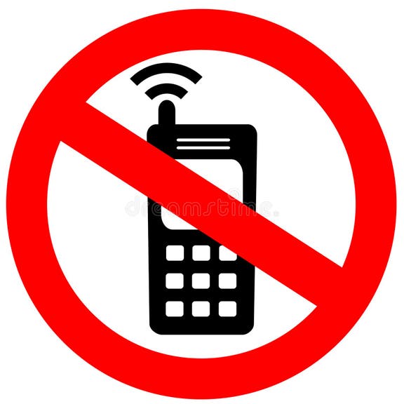 No Cell Phones Sign Stock Illustrations – 357 No Cell Phones Sign Stock ...