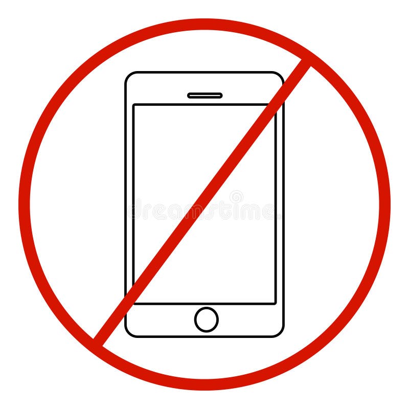 No Cell, No Mobile Phone Sign Banner, No Phone Sign On White Background ... No Cell, No Mobile Phone Sign Banner, No Phone Sign On White Background ...