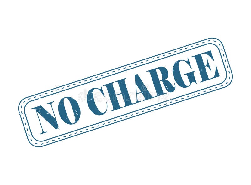 No Charge Rubber Stamp Seal with an Outline Stock Illustration ...