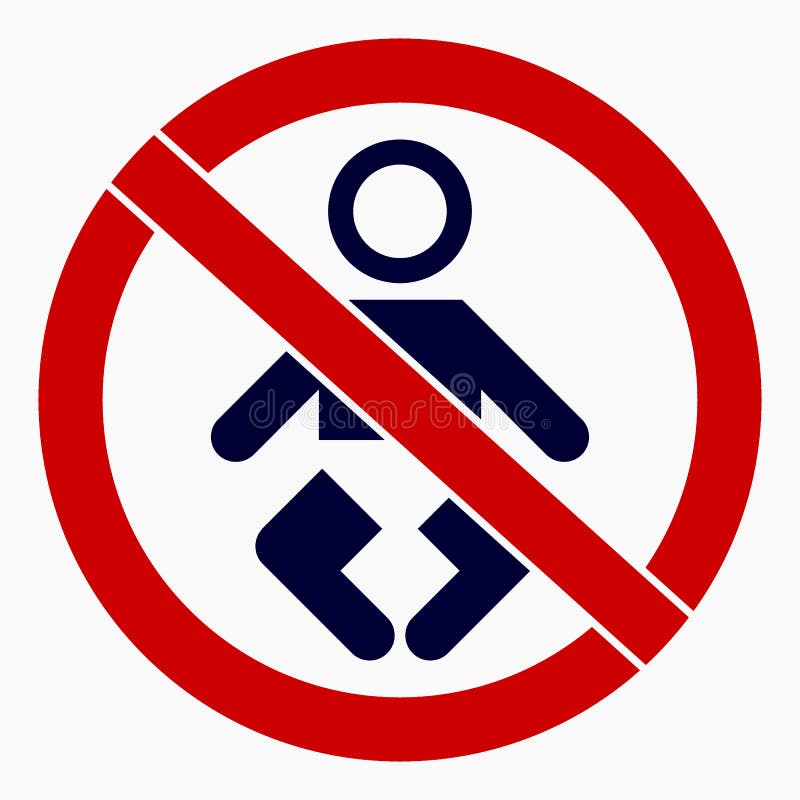 No children icon stock vector. Illustration of rejected - 262600514