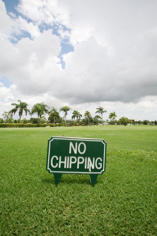 Golfing No Chipping Sign Stock Photos - Free & Royalty-Free Stock ...