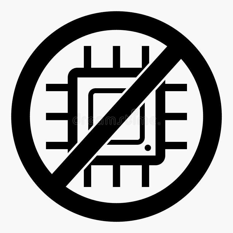 No Chips Icon. No Microchips Stock Vector - Illustration of motherboard ...