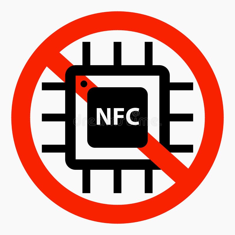 No Chips Icon with NFC. No Microchips Stock Vector - Illustration of ...