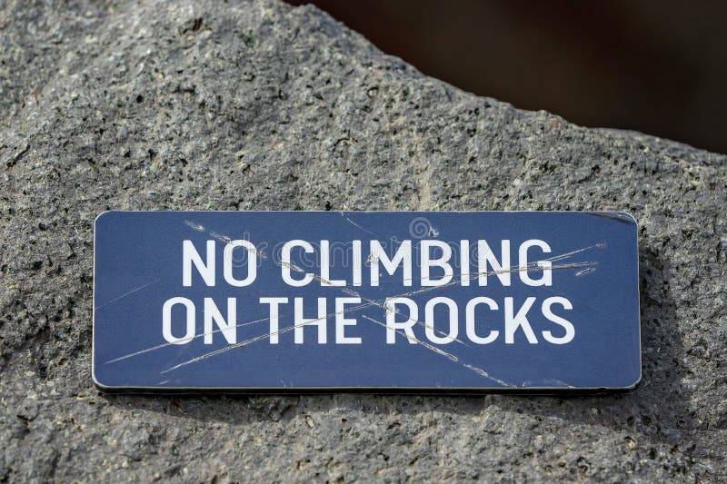 No Climbing Warning Sign Object Stock Photos - Free & Royalty-Free ...