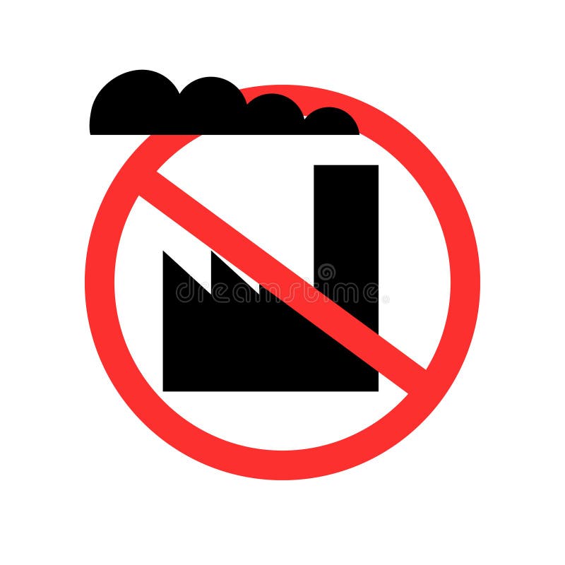 No coal stop sign. stock vector. Illustration of smoke - 209279957