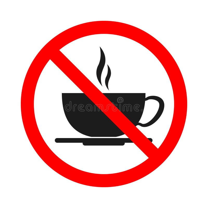 Caution hot sign, coffee stock vector. Illustration of label - 109260319