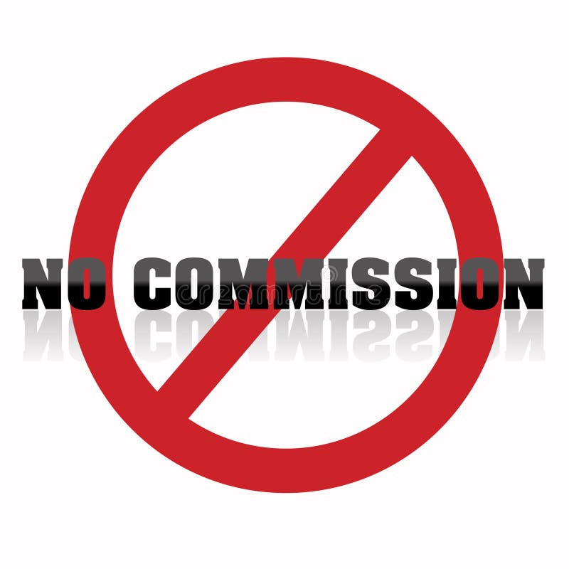 Commission sign or stamp stock vector. Illustration of percentage ...