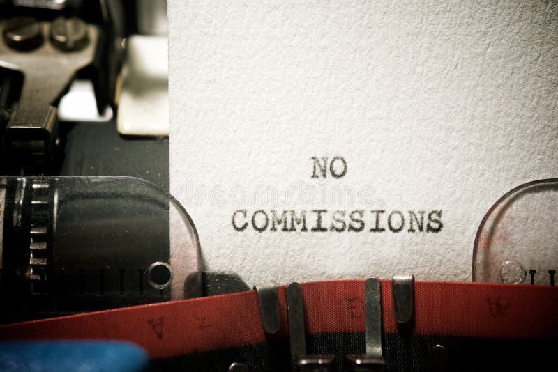 No commissions text stock image. Image of write, integrity - 274985861