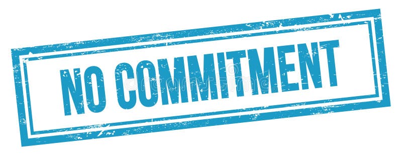 COMMITMENT Text on Green Grungy Vintage Stamp Stock Illustration ...