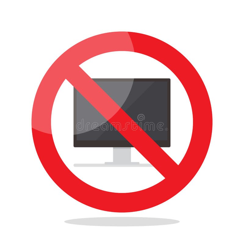 No laptop sign stock vector. Illustration of icon, button - 103288719