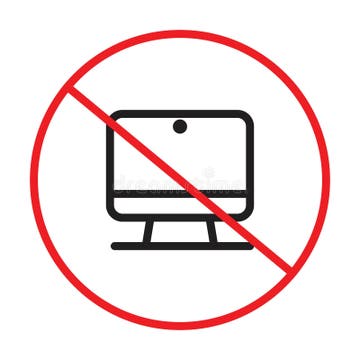 Prohibited Computer Stock Illustrations – 2,522 Prohibited Computer ...