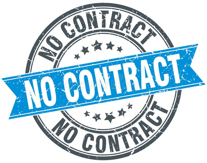 No Contract Round Grunge Stamp Stock Vector - Illustration of peeler ...