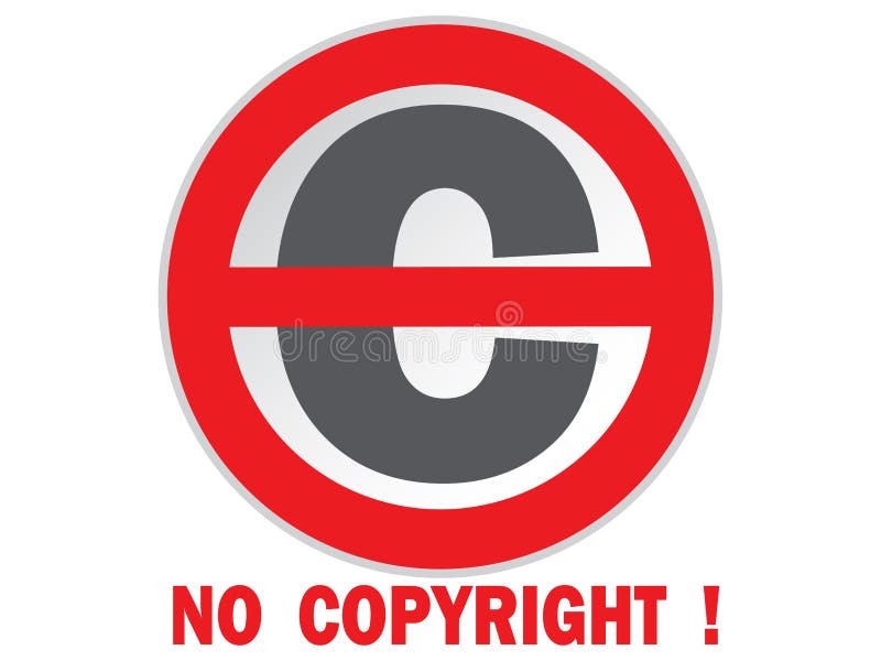 No copyright sign stock vector. Illustration of modern - 122115515