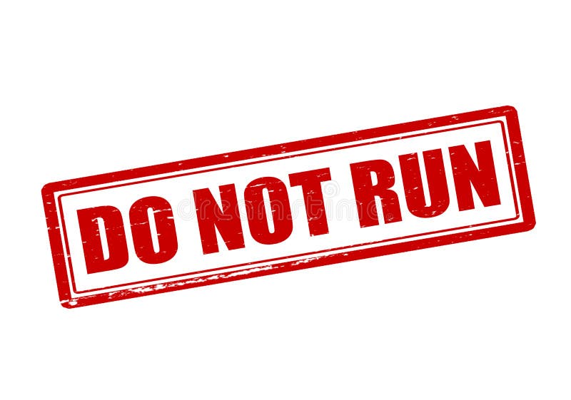 No corra stock de ilustración. Ilustración de raza, concepto - 108959748