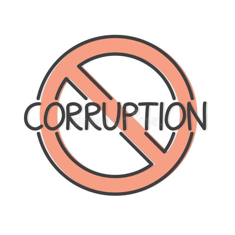 No corruption concept stock vector. Illustration of give - 197134864