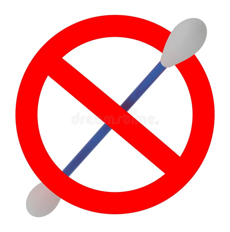 Cotton Swab on White Background Stock Vector - Illustration of black ...