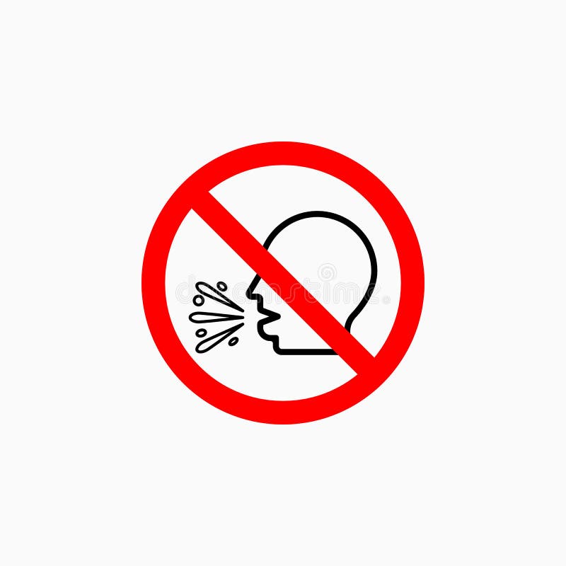 Cough Icon, Sneeze Vector Illustration Stock Vector - Illustration of ...