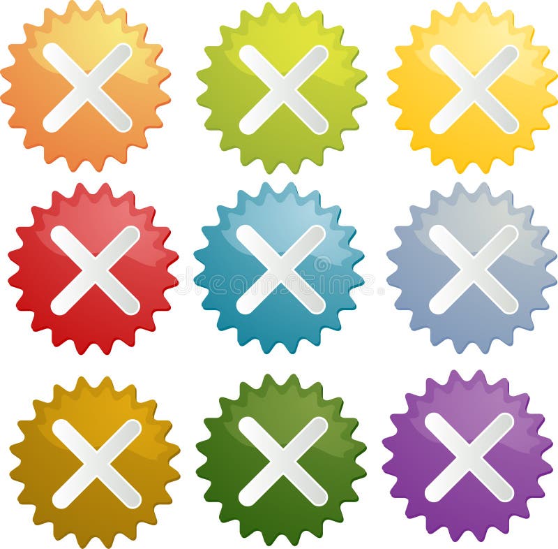 No cross seal illustration stock illustration. Illustration of announce ...