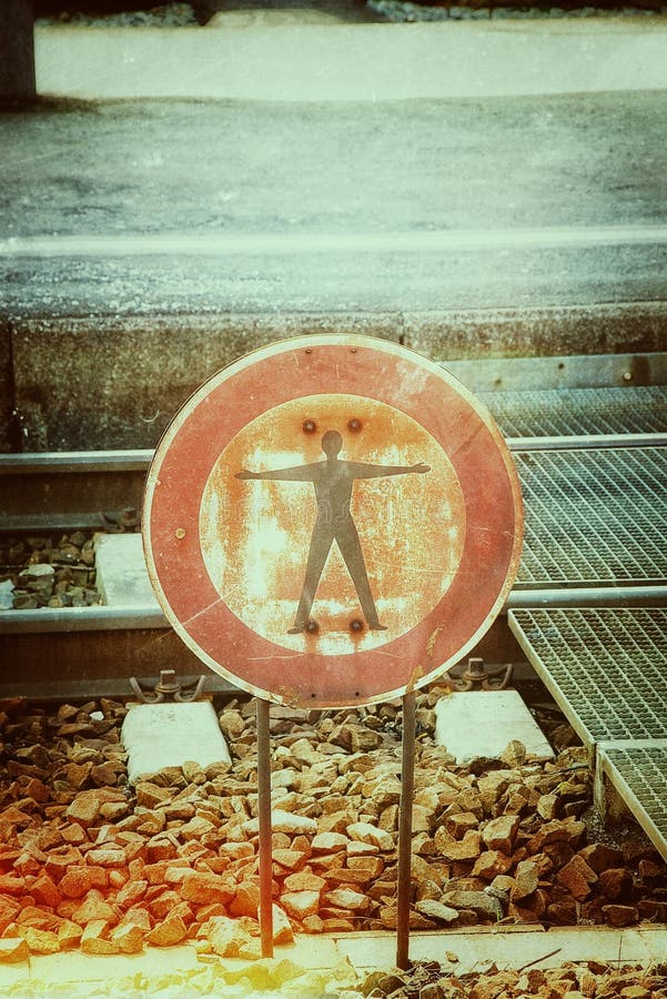 No crossing sign stock image. Image of cross, road, information - 40160313