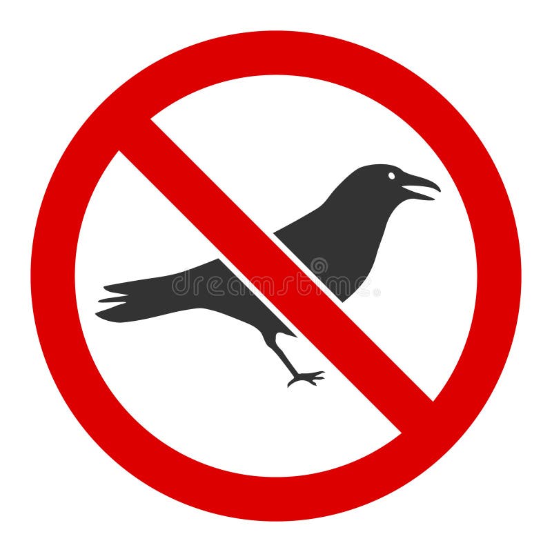 No Crow Icon with Grunge Stop Deforestation Seal Stock Illustration ...