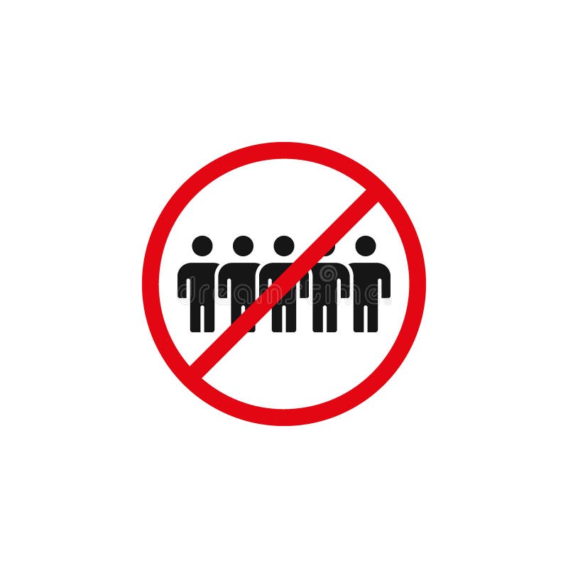 No Crowd Symbol Stock Illustrations – 808 No Crowd Symbol Stock ...