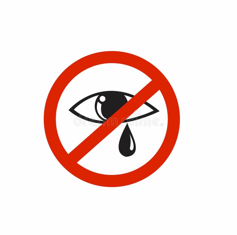 No cry sign vector stock illustration. Illustration of allowed - 278297097