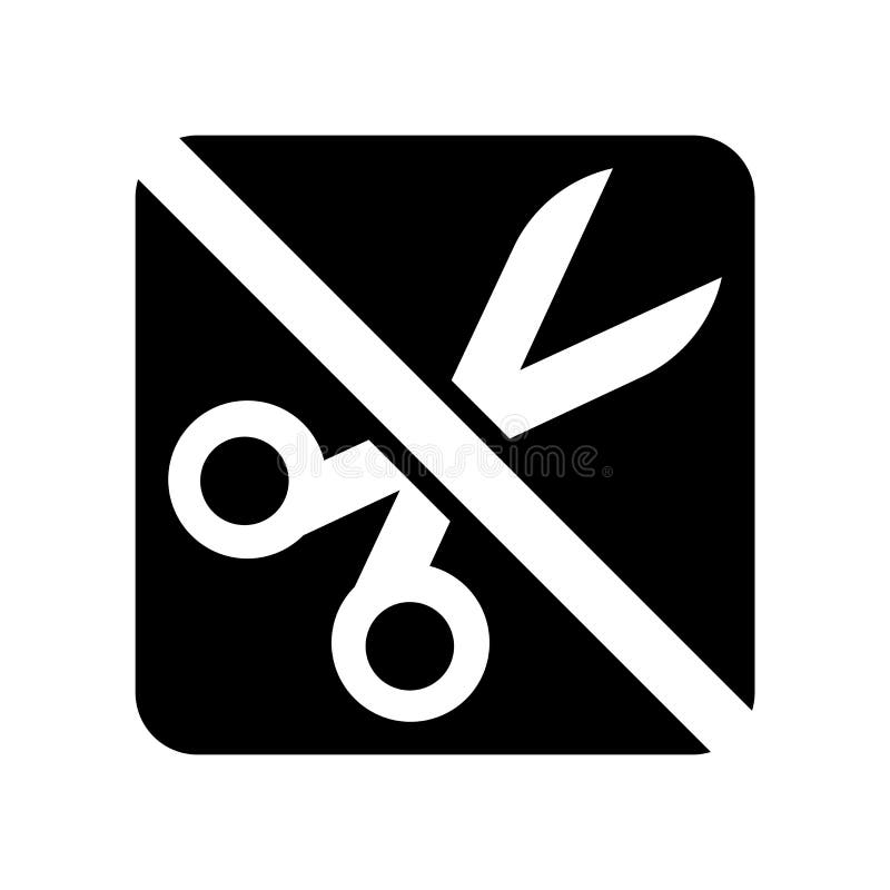 No Cut Icon Isolated on White Background, No Cut Sign Stock Vector ...