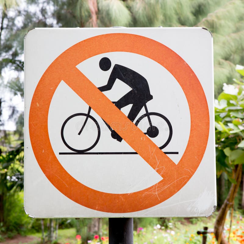 No cycling stock image. Image of bike, abstain, prohibit - 43985221
